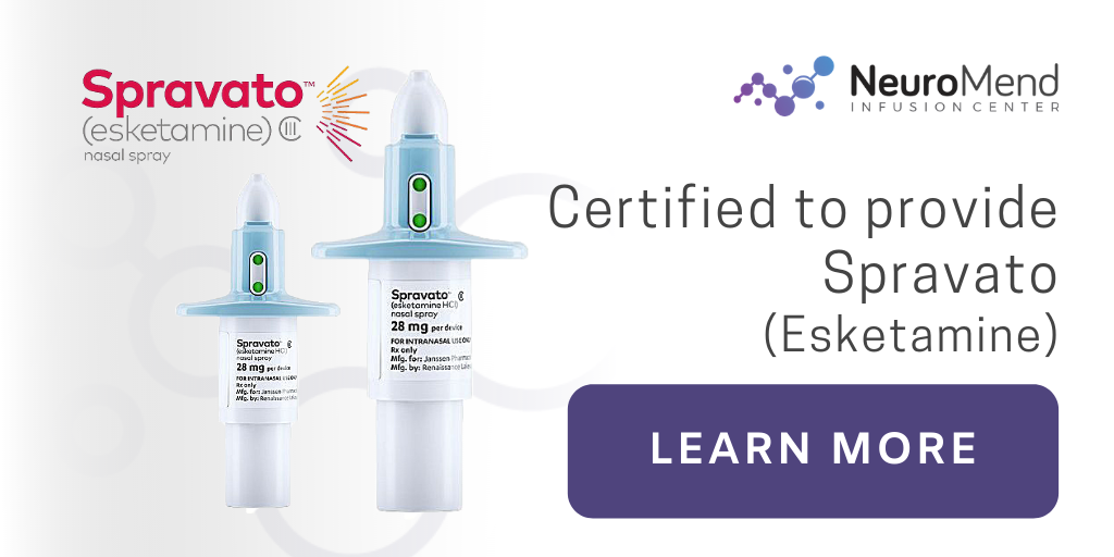 Spravato | Ketamine Infusion Treatments | NeuroMend Infusion Center